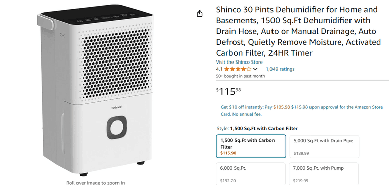 Shinco Dehumidifier Reconditioned, Like New - Rio Grande Trade