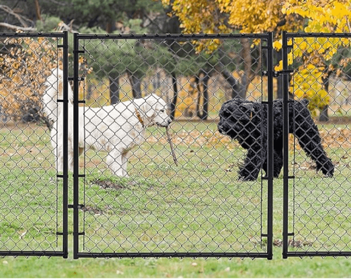 Fit-Right Adjustable 72'' Chain Link Gate Kit for Outdoor Decking ...