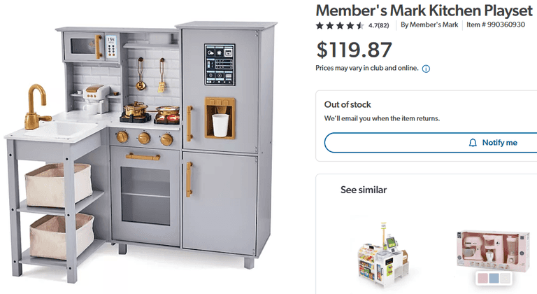 Member's Mark Kitchen Playset | Like New | (See Condition Notes) - Rio ...