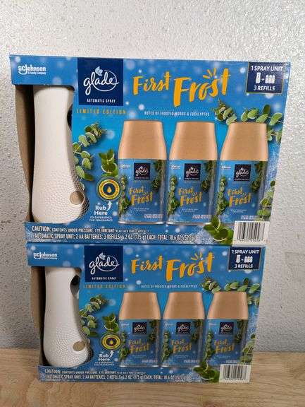 Glade Automatic Spray Air Freshener First Frost 1 Holder + 3 Refills, 2 ...