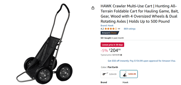 HAWK Crawler Multi-Use Cart | Like New - Rio Grande Trade