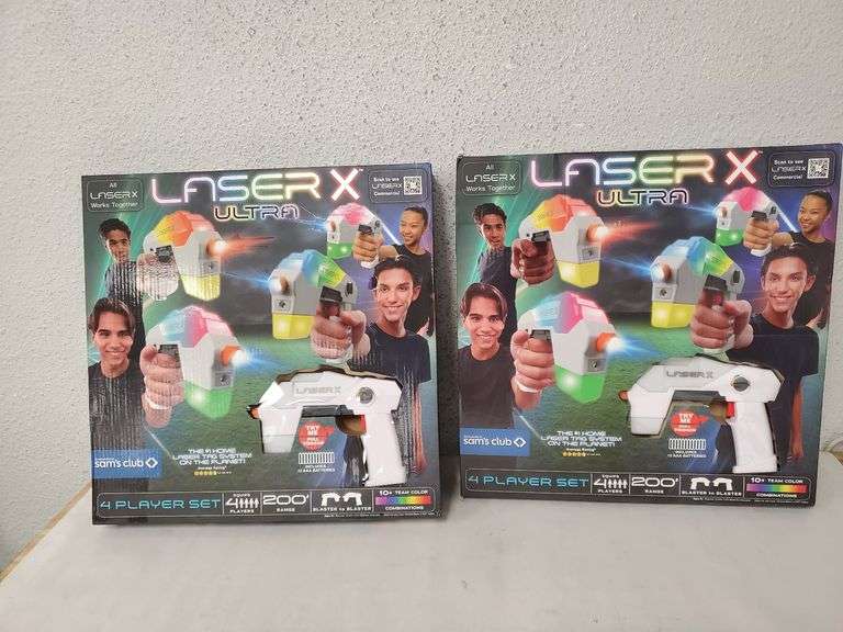 Laser X Ultra 200' Laser Tag Blaster, 8 Ct. | Open Box | (See Condition ...