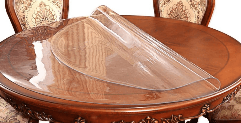 Happyhome Clear PVC Tabletop Protector, 4 Ft | Like New - Rio Grande Trade