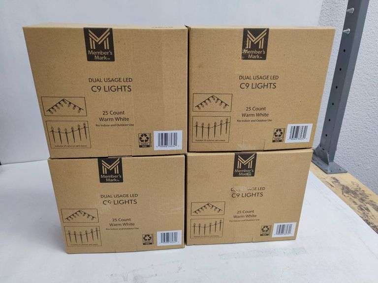 Member's Mark Dual Usage LED C9 Lights, 4 Pk | Like New - Rio Grande Trade