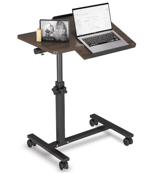 Mobile Laptop Stand w/ Wheels, Adjustable Height | Open Box - Rio ...