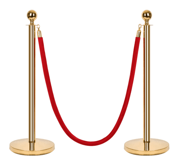 AMAZONCOMMERCIAL Velvet Rope Crowd Control Stanchions | Open Box | (See ...