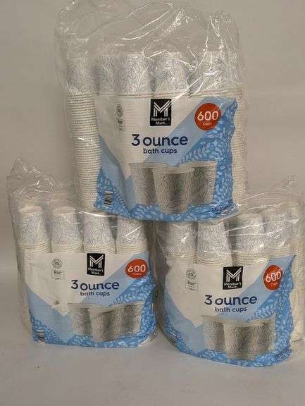 Member's Mark 3 Oz Paper Bath Cups 600 Pack, Set of 3 Packs | Like New ...