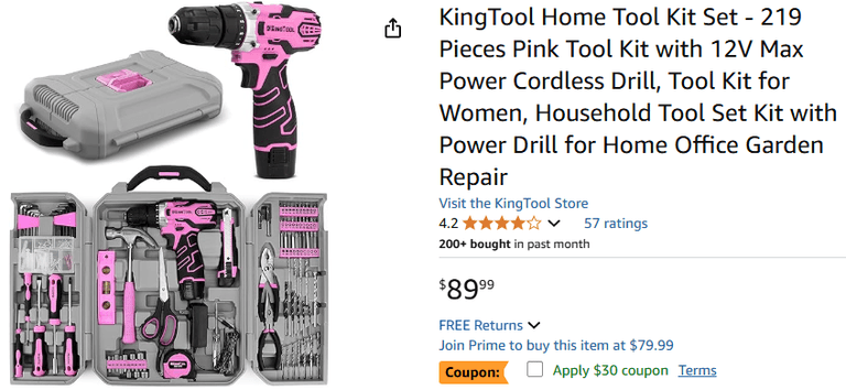 KingTool Home Tool Kit Set 219 Pc | Like New - Rio Grande Trade