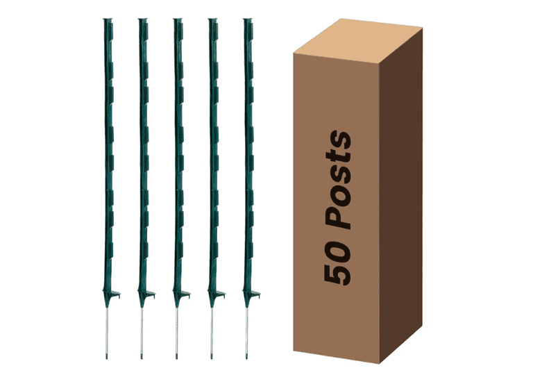 TORIXEN 50 Pack Electric Fence Posts, 48 in. Step in Fence Post For ...