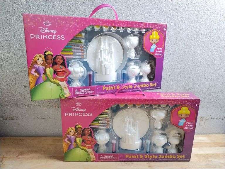 DISNEY Princess Paint & Style Jumbo Set, 29pcs, Set of 2 | Like New ...