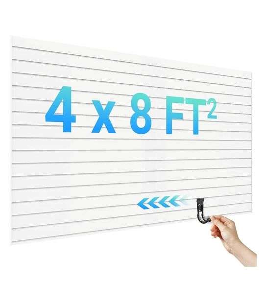 EZLAINO Slat Wall 4FT x 8FT PVC Slat Wall Paneling | Open Box - Rio ...