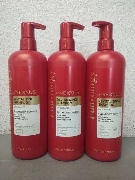 Nexxus Full-ology Revitalizing Shampoo, 3 24 Oz Bottles | Open Box ...