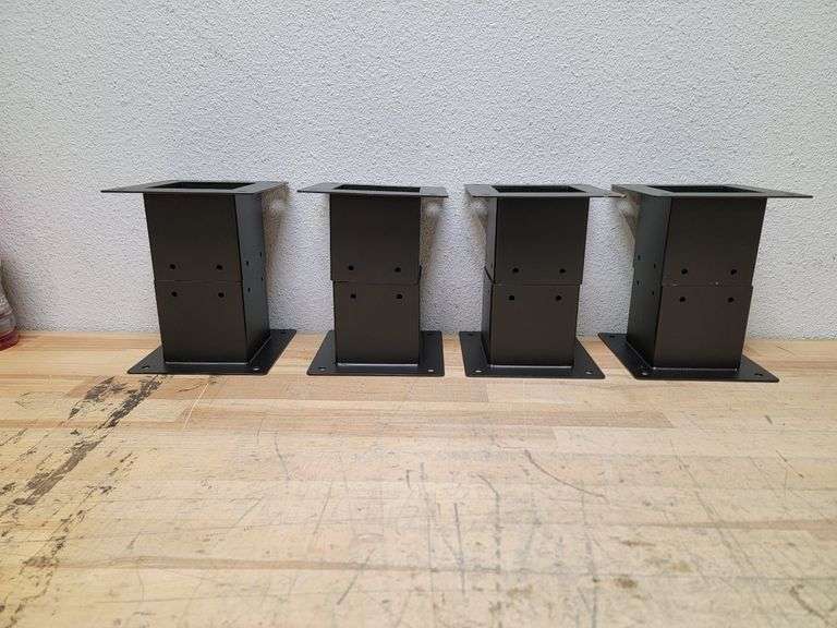 8 PCS 4x4 Stainless Steel Deck Post Base | Open Box - Rio Grande Trade