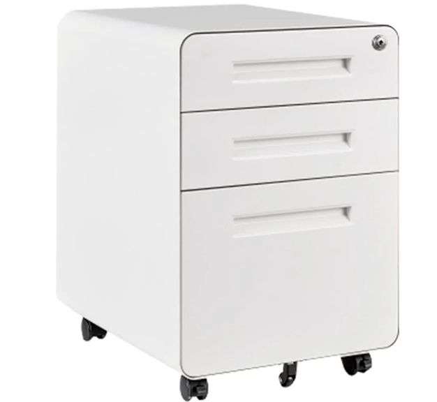FLEXISPORT Metal File Cabinet w/ Wheels 17.7 D x 15.5 W x 22.8 H | Open ...