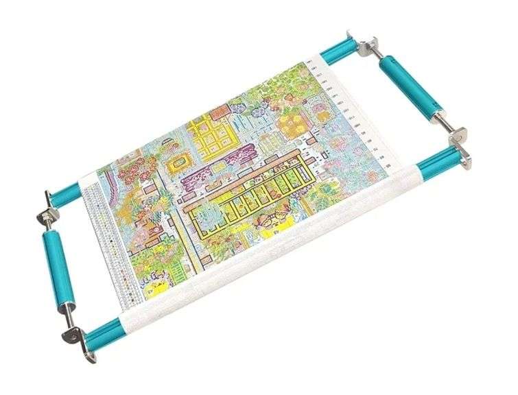 COUPLEEMBROIDERYART Art Embroidery Clip Frame 23.62x13.77" | Open Box ...