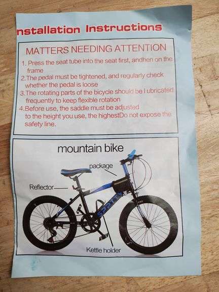 SPPTTY Kids Mountain Bike, 20" | Open Box - Rio Grande Trade