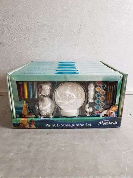 DISNEY MOANA Paint & Style Jumbo Set 6-Pack | Open Box - Rio Grande Trade