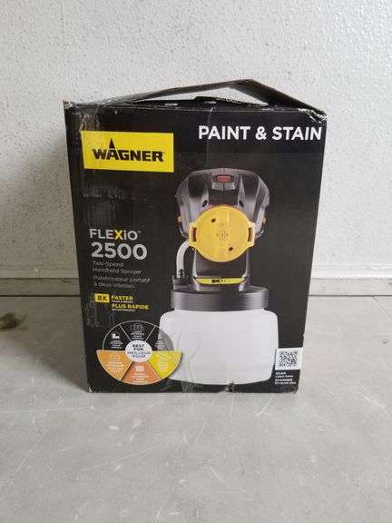 WAGNER Flexio 2500 Paint & Stain Two Speed Handheld Sprayer | Open Box ...