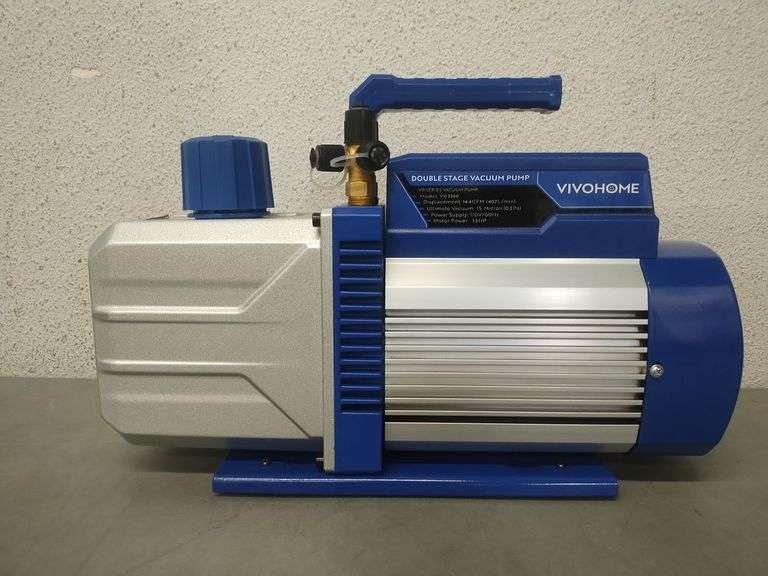 VIVOHOME Double Stage Vacuum Pump, 110V 1.5HP | Open Box - Rio Grande Trade