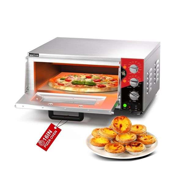 WANTJOIN Countertop Pizza Oven, 16" | Open Box | (See Condition Notes ...