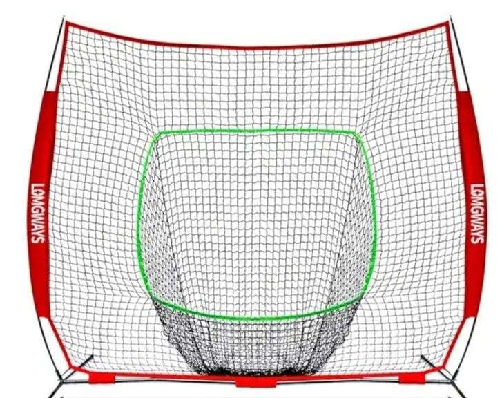 LOMGWAYS Baseball Softball Net With Steel Frame For Batting 8x8' | Open ...