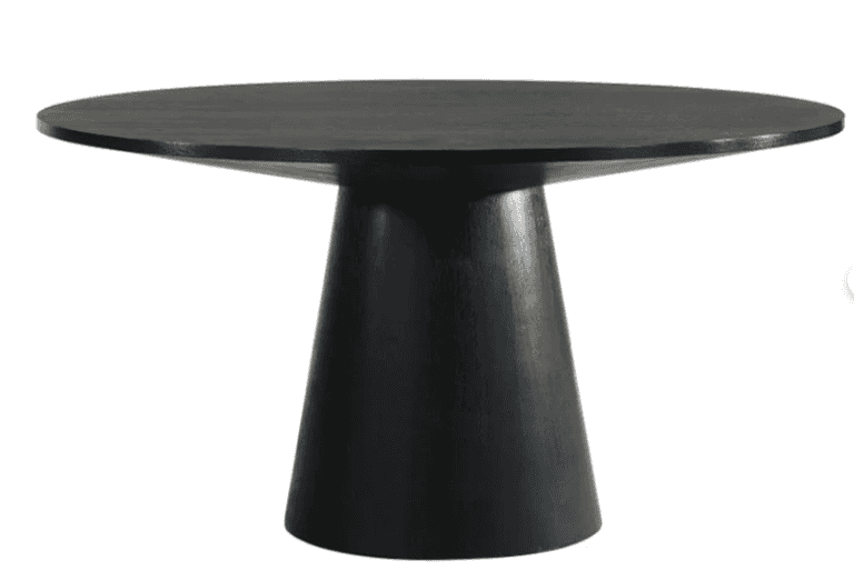 Round Hill Furniture Jasper White 59"W Contemporary Round Dining Table ...