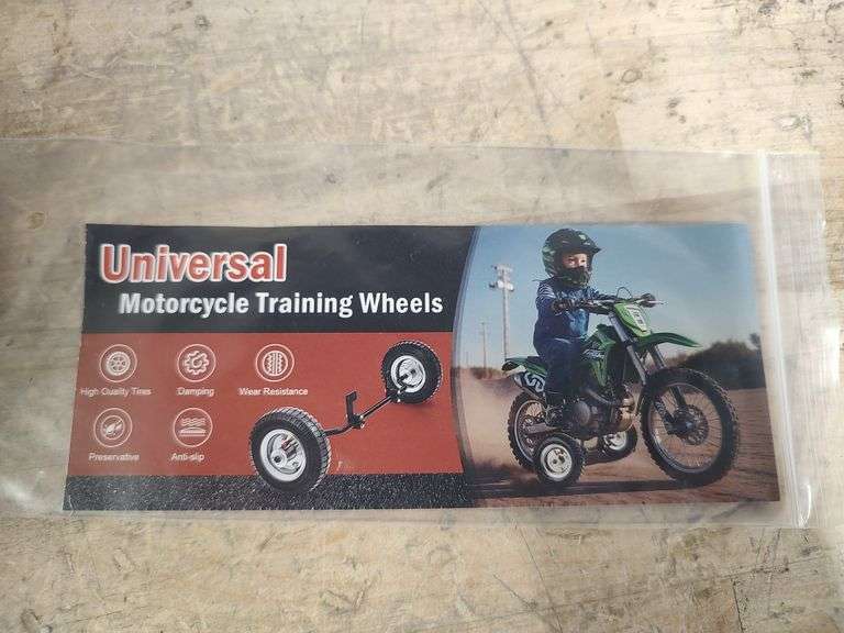 Universal Kids' Motorcycle Training Wheels | Open Box | (See Condition ...