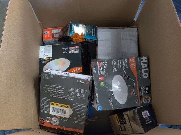 Box of Miscellaneous Lighting/Electrical Items | Open Box - Rio Grande ...