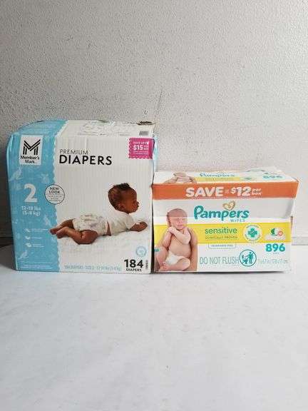 PAMPERS Wipes Sensitive Fragrance Free 16Pack & MEMBER'S MARK Premium ...