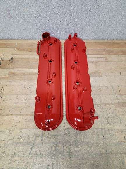 MITZONE Red Valve Cover Set Left & Right Compatible w Silverado Sierra ...