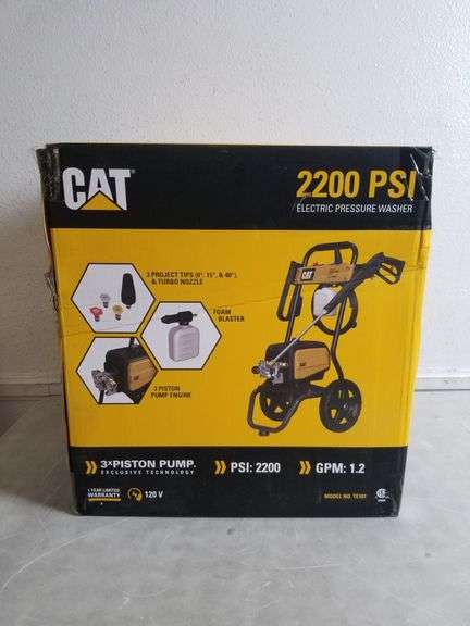 CAT Electric Pressure Washer 2200 PSI | Open Box | (See Condition Notes ...