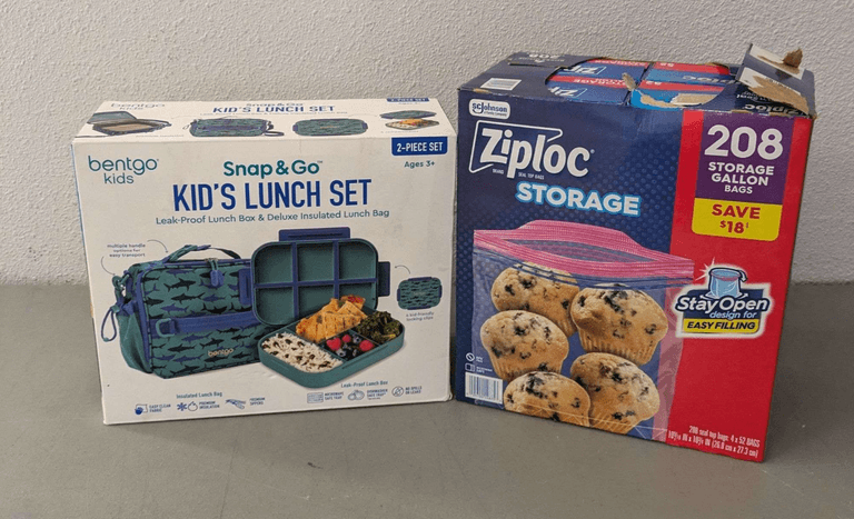 Lunch Bundle - BENTGO Snap & Go Kids Lunch Set & ZIPLOC Gallon Storage ...