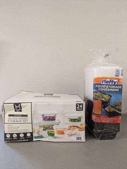 FOOD CONTAINER Bundle Members Mark Containers 24pcs, Hefty Food ...