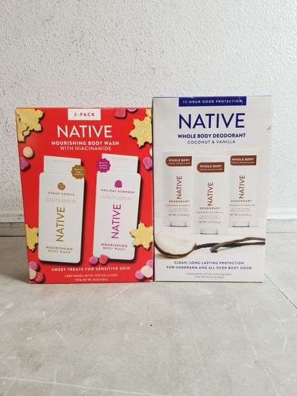 NATIVE 2-Pack Nourishing Body Wash With Niacinamide Sugar Cookie ...
