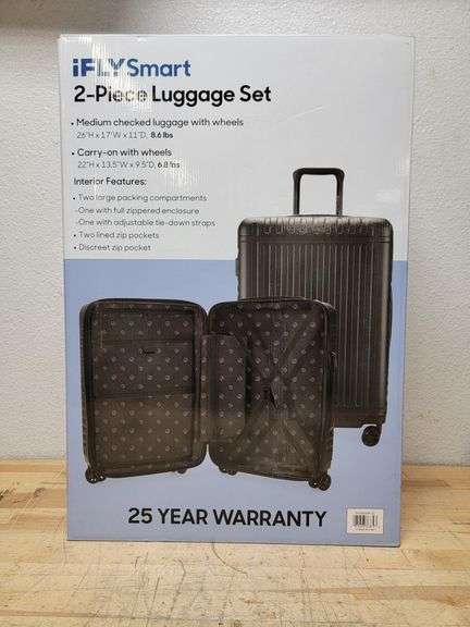 iFly Smart 2-Piece Luggage Set | Open Box - Rio Grande Trade