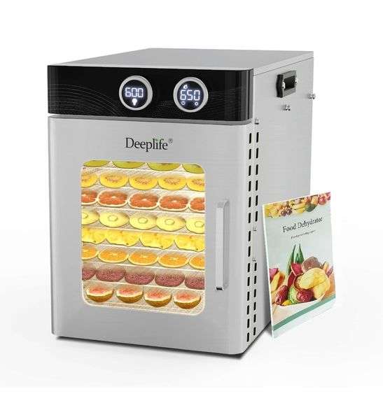 DEEP LIFE Food Dehydrator 10 Tray , 800 Watt | Open Box - Rio Grande Trade