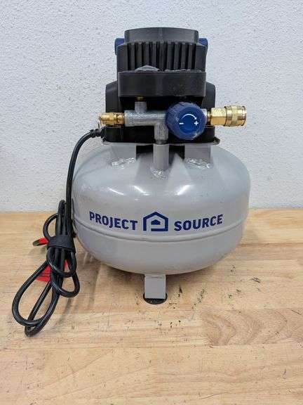 Project Source 3-Gallon Electric 110 PSI Pancake Air Compressor | Open ...