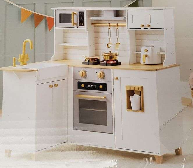 MEMBER'S MARK Deluxe Wooden Kitchen Playset | Open Box - Rio Grande Trade