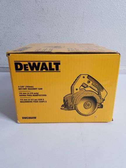 DEWALT DWC860W 4-3/8" (110mm) Wet/Dry Masonry Saw | Open Box - Rio ...