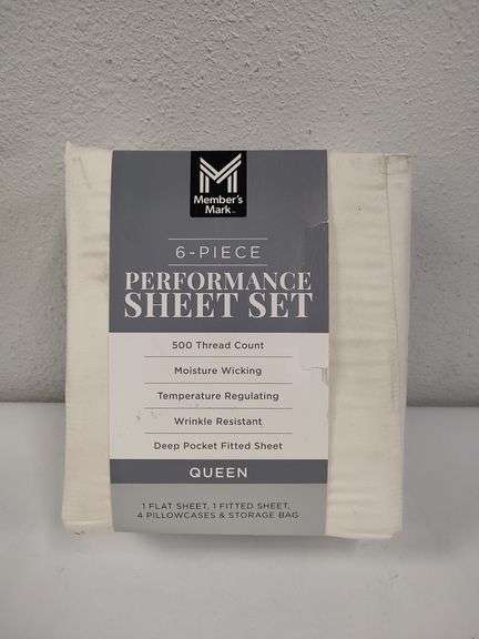 MEMBER'S MARK Performance Sheet Set, 6pc - Queen | Like New - Rio ...