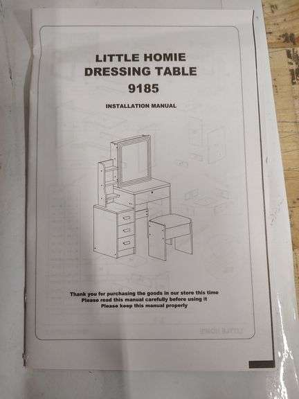 LITTLE HOME Dressing Table | Damaged | (See Condition Notes) - Rio ...