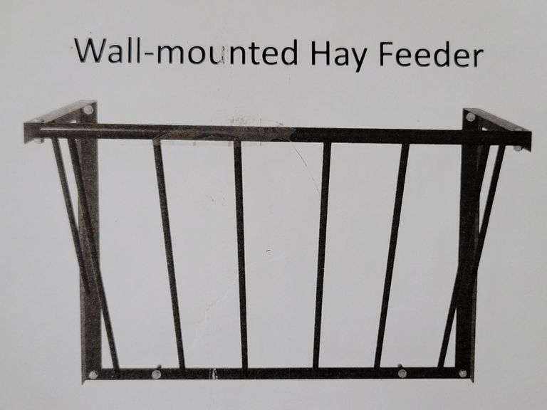 BUYYAH Horse Hay Feeder Livestock Hay Feeder with 24 Gal Capcity31.5x15 ...