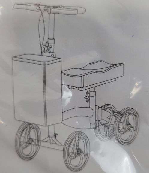 HOMLAND 4-Wheel Teal Rotating Walker for Seniors, w/ 13.5"W Seat | Open ...