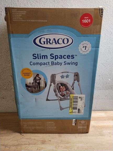 GRACO Slim Spaces Compact Baby Swing | Open Box - Rio Grande Trade