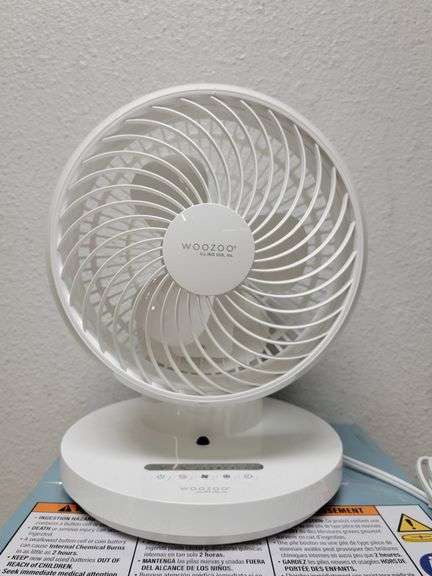 WOOZOO 360 Oscillating Fan w/ Remote Control 2 Pk. | Like New | (See ...