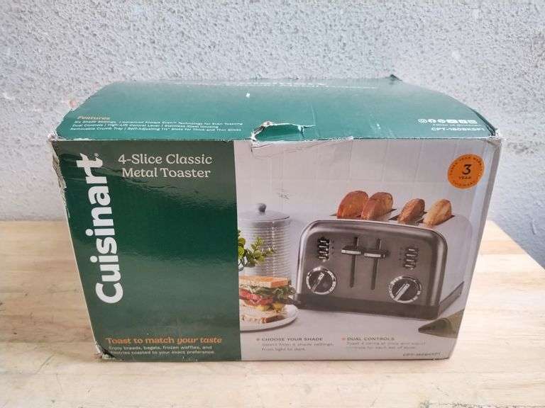 CUISINART 4-Slice Classic Metal Toaster | Open Box | (See Condition ...