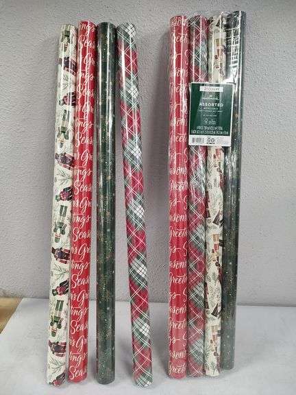 HALLMARK Assorted Recyclable Heavy-Weight Wrapping Paper, 8ct - 500sqft ...