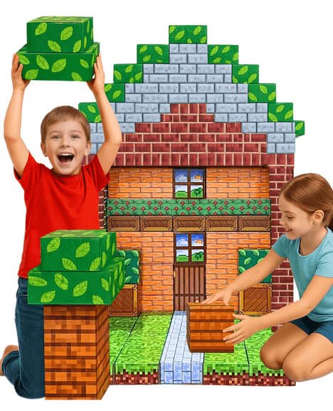 PixelStackers 100 Jumbo Building Blocks For Kids | Open Box - Rio ...