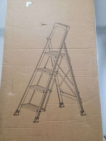 HB TOWER - Folding 5-Step Aluminum Stainless Steel, Heavy Duty Step ...