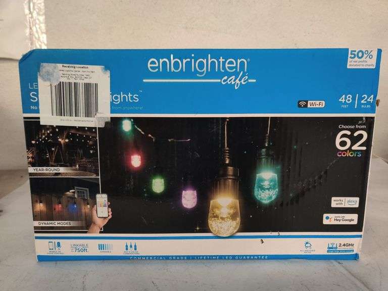 Enbrighten WiFi Seasons Color-Changing Classic LED Smart Cafe Lights ...